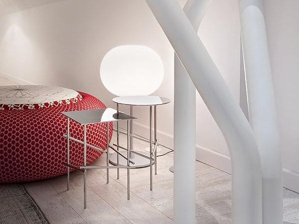 FLOS - GLO-BALL BASIC Glass and aluminium table lamp By In Stock