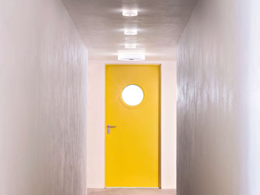 FLOS - MINI BUTTON GLASS Die cast aluminium Outdoor wall Lamp By In ...