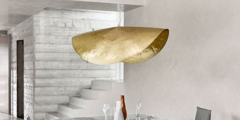GERVASONI - BRASS 96 Brass pendant lamp By In Stock
