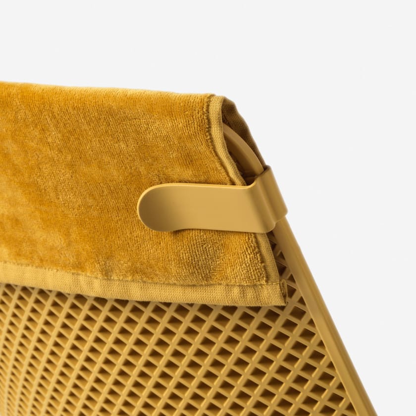 NARDI - NET LOUNGE MUSTARD Stackable polypropylene garden armchair By ...