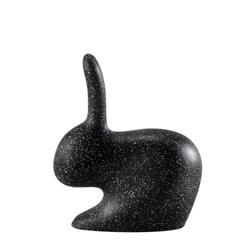 QEEBOO - RABBIT CHAIR DOTS BLACK Polyethylene garden chair By In Stock ...