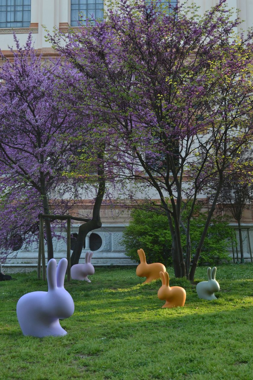 QEEBOO - RABBIT CHAIR LIGHT BLUE Polyethylene garden chair By In Stock ...
