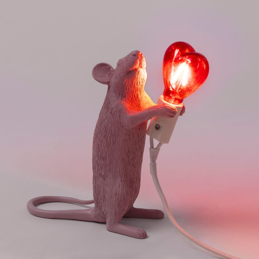 SELETTI - MOUSE LAMP LOVE EDITION 台灯 By In Stock | design Marcantonio