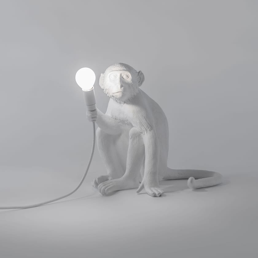 SELETTI - THE MONKEY LAMP SITTING 台灯 By In Stock