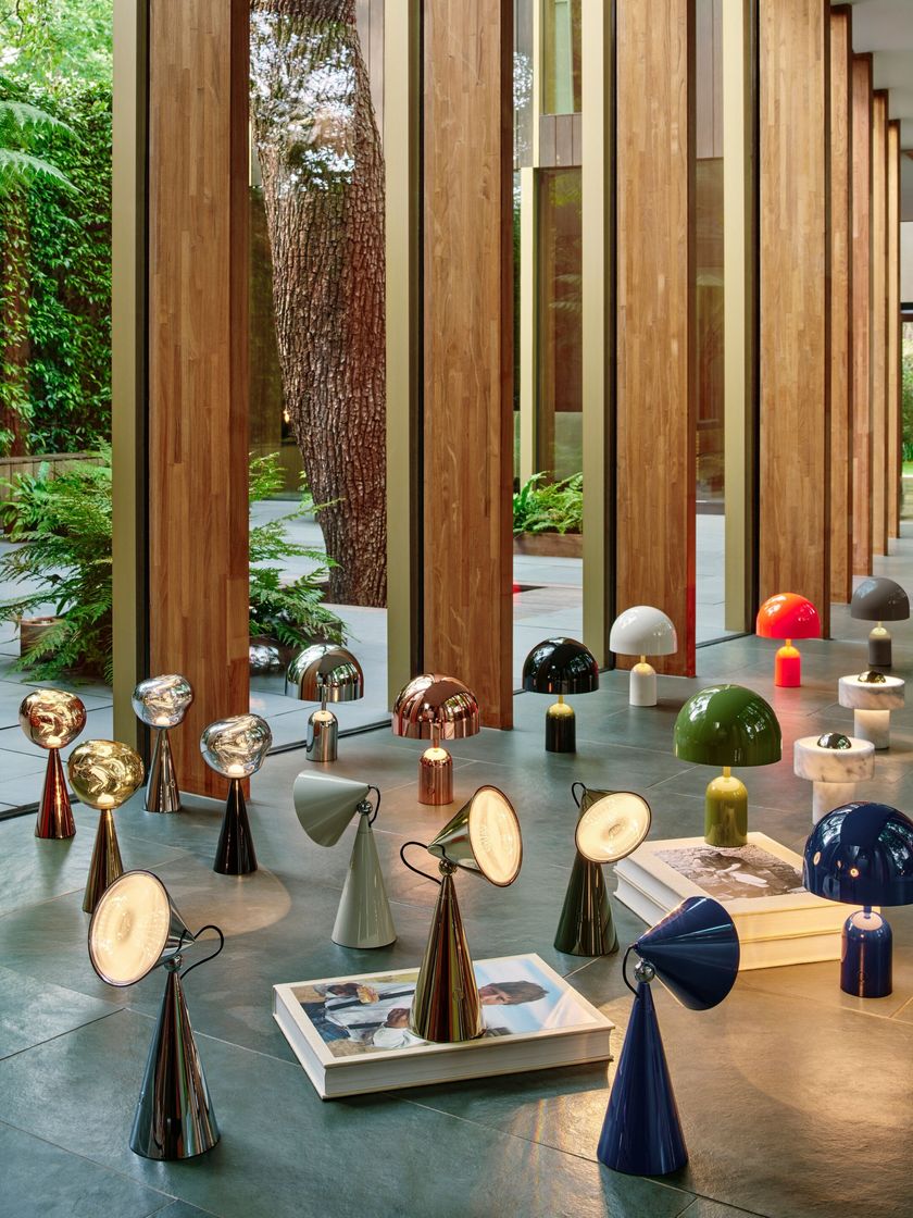 TOM DIXON - POSE PORTABLE LED INDIGO LED cordless table lamp By In Stock
