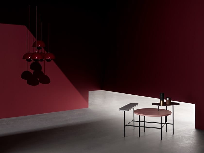 &TRADITION - FLOWERPOT VP1 VERMILION RED set Metal pendant lamp By In ...