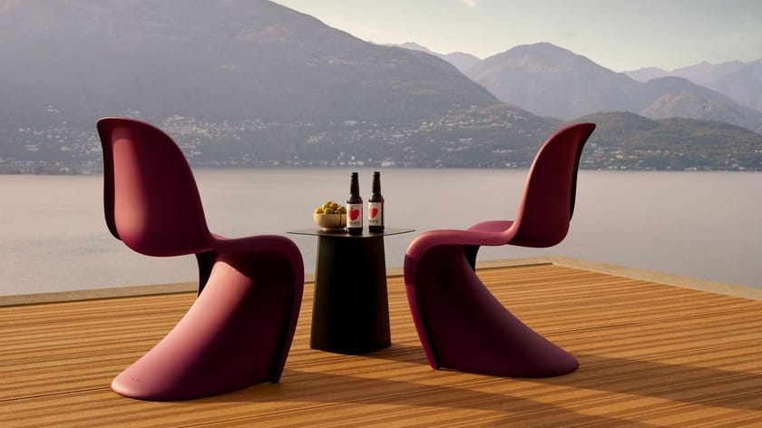 VITRA - PANTON CHAIR BORDEAUX Sedia By In Stock | design Verner Panton