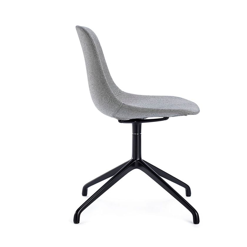 PURE LOOP 4 STAR ALUMINIUM BASE Trestle-based fabric chair By Infiniti