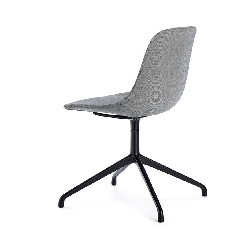 PURE LOOP 4 STAR ALUMINIUM BASE Trestle-based fabric chair By Infiniti