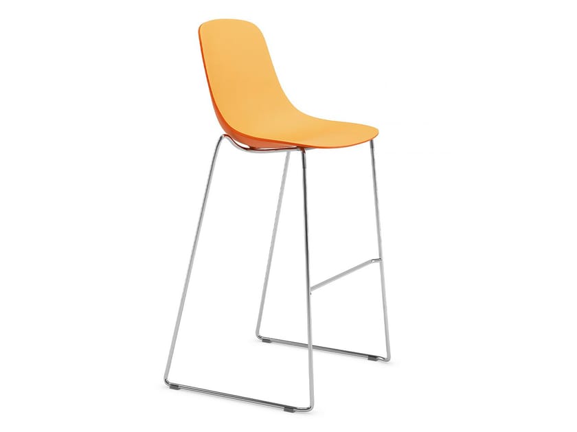 PURE LOOP BINUANCE STOOL High sled base polypropylene stool By Infiniti