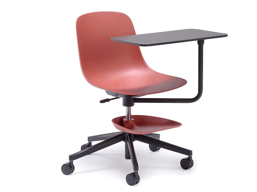 PURE LOOP EDU Polypropylene training chair with writing tablet with 5 ...