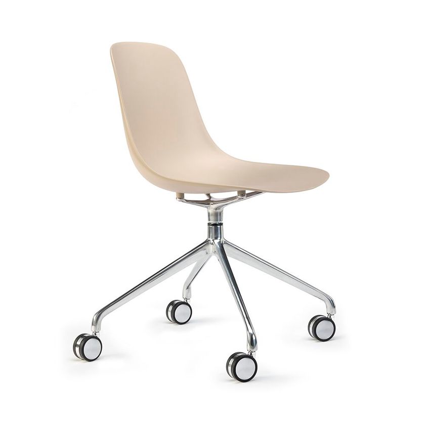 PURE LOOP MONO SWIVEL WITH CASTORS Silla giratoria de 4 radios de ...