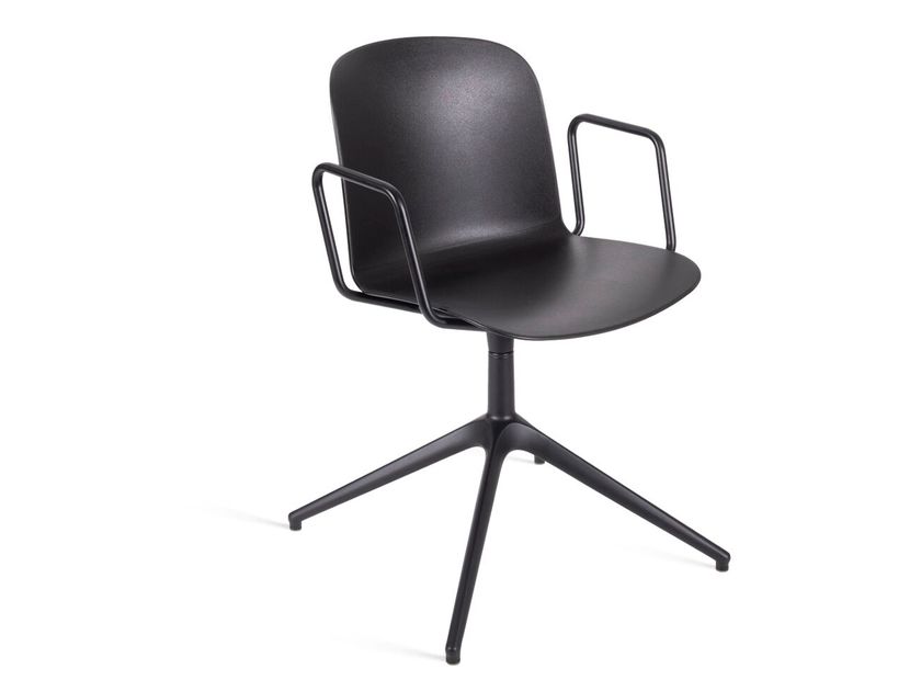 RELIEF 4 STAR ALUMINIUM BASE WITH ARMS Trestle-based polypropylene ...
