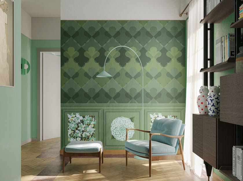 VANITÀ BLOOM ZIGANO Digital printing wallpaper By Inkiostro Bianco