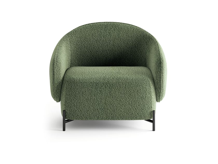 MELLA Fabric easy chair with armrests By Innova Imbottiti | design Park