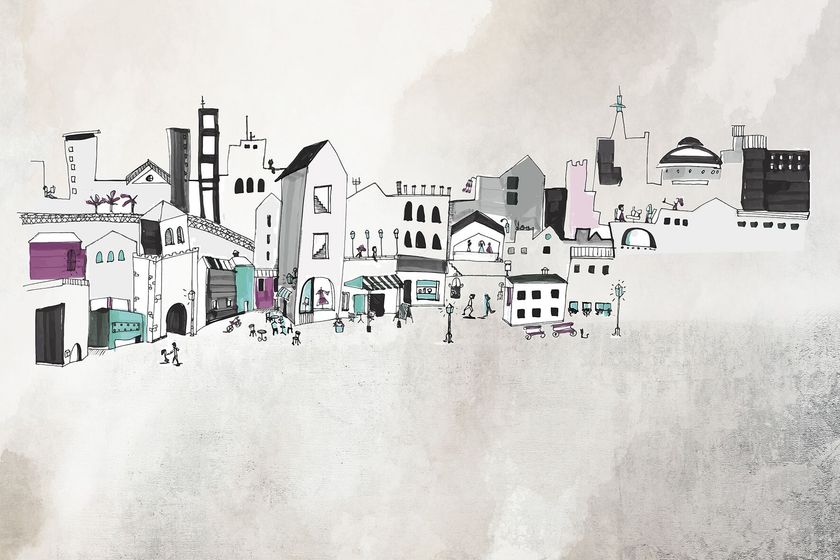 INVISIBLE CITY Carta da parati By Instabilelab
