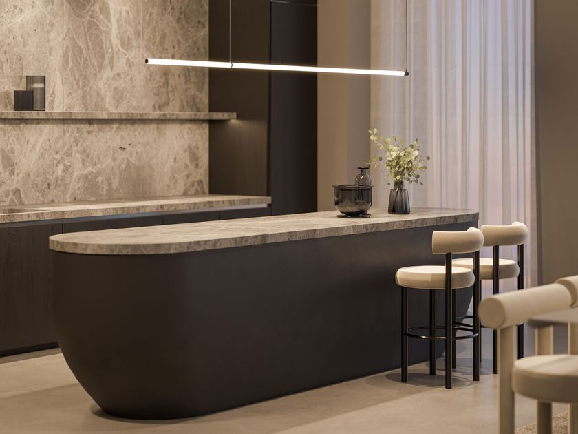LYSABEL S HORIZONTAL Pendant lamp By Intra lighting | design Lorenzo Truant