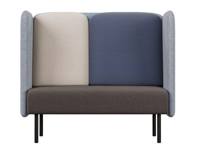 AUGUST Canapé 2 places en tissu avec rembourrage ignifuge By Intuit by ...