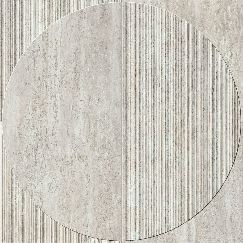 I TRAVERTINI DECORO RADIO 3D Porcelain stoneware 3D Wall Cladding with ...
