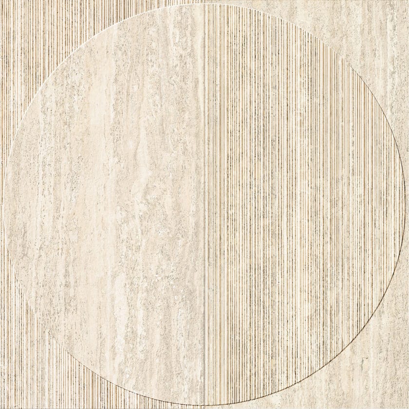 I TRAVERTINI DECORO RADIO 3D Porcelain stoneware 3D Wall Cladding with ...