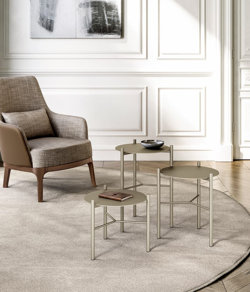 JACK | Table basse en métal Table basse ronde en métal By EFORMA ...