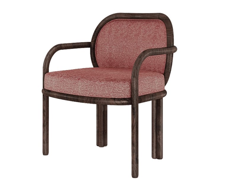 Fabric chair with armrests JAMES By Wood Tailors Club