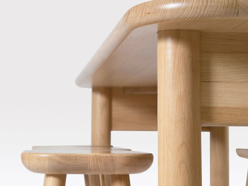 JASPER Rectangular solid wood high table By Liqui Contracts