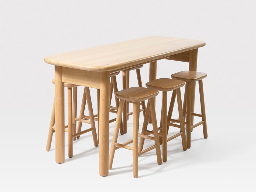 JASPER Rectangular solid wood high table By Liqui Contracts