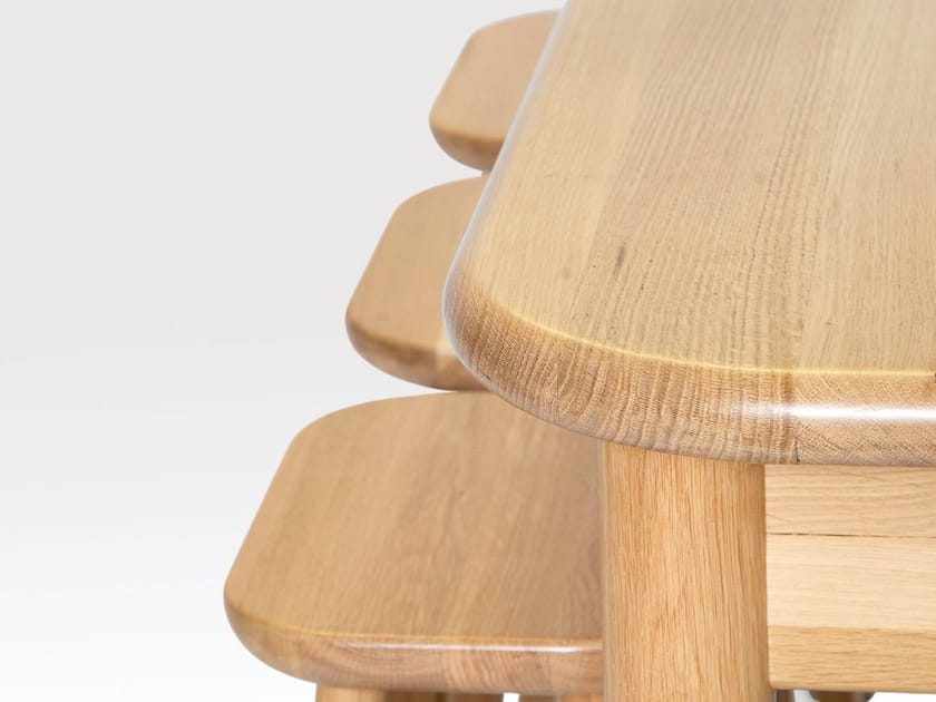 JASPER Rectangular solid wood high table By Liqui Contracts