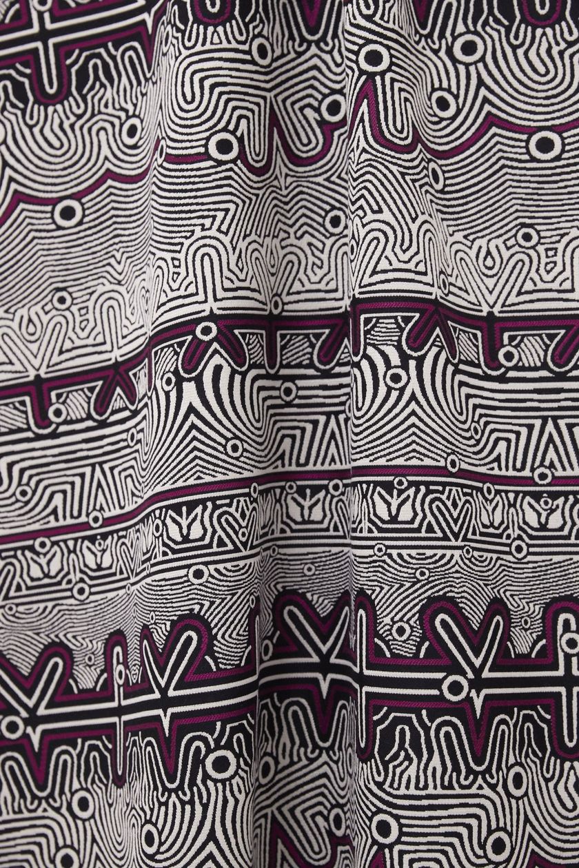 JEAN PAUL GAULTIER - STRIPE Jacquard viscose fabric with graphic ...