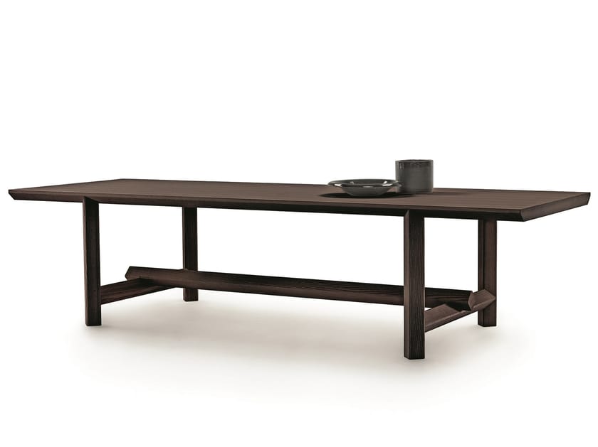 Mesa rectangular de madera maciza JOSEF By Mood by Flexform diseño Samuel Accoceberry