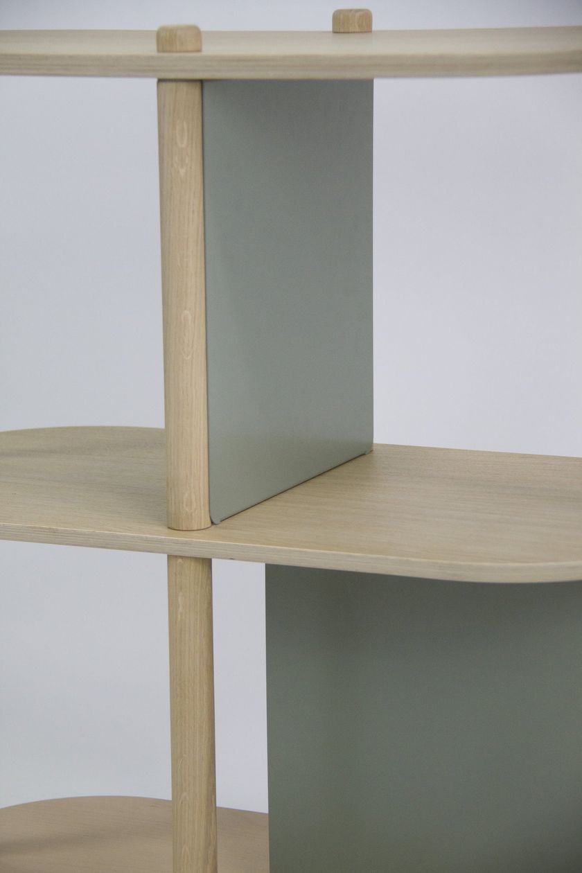 Freestanding double-sided wooden bookcase JOSEPH By Dizy design Thomas ...