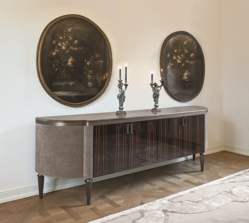 Wooden sideboard with doors JULIAN By Longhi design Giuseppe Iasparra