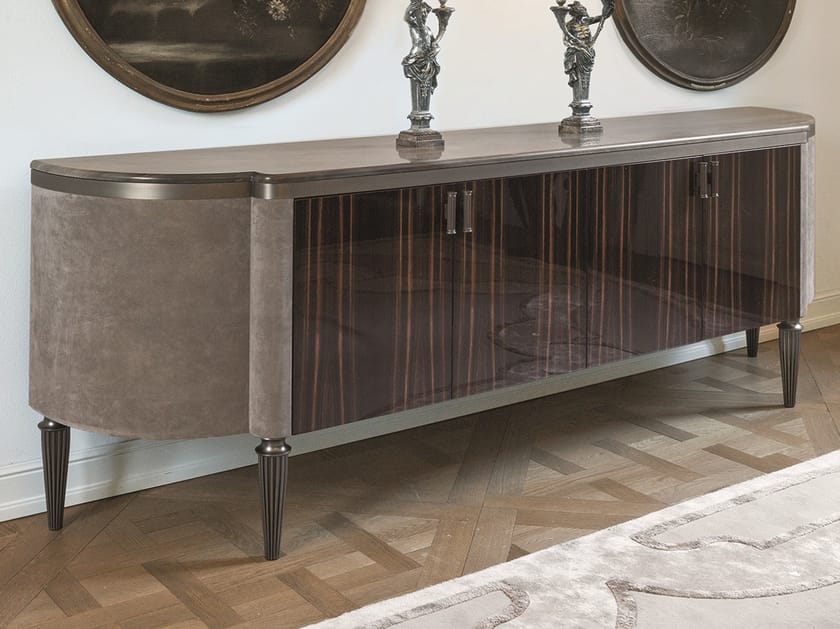 Wooden sideboard with doors JULIAN By Longhi design Giuseppe Iasparra