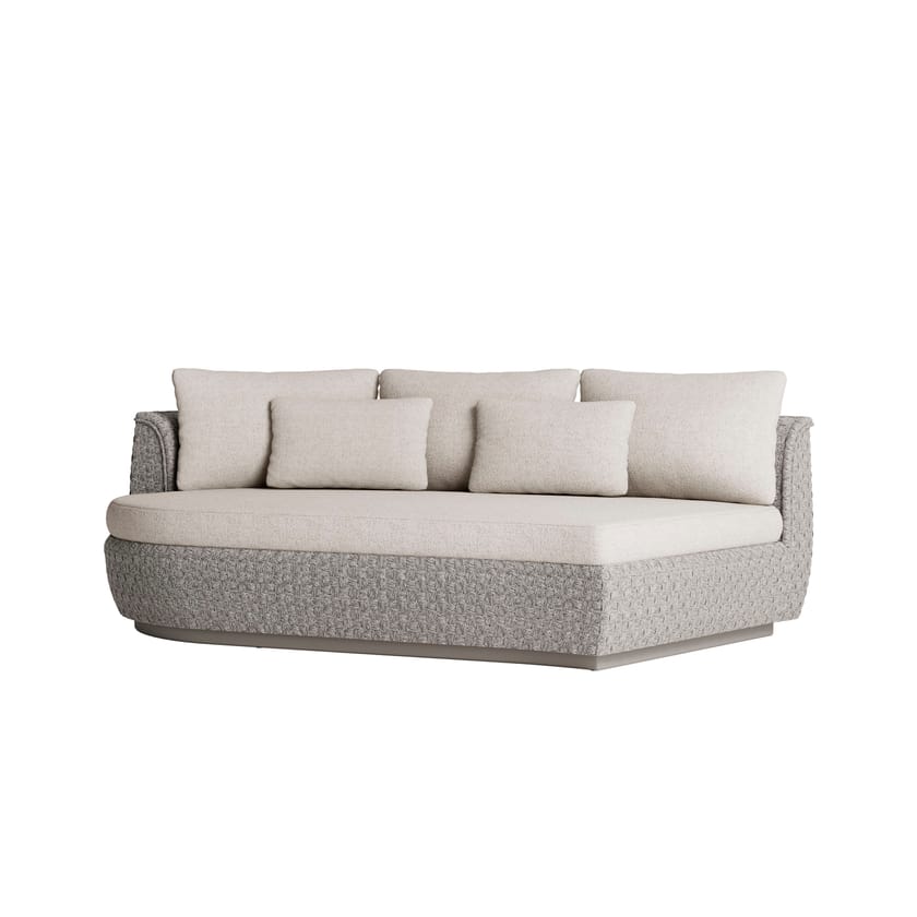 TONDO MODULAR ORGANIC SOFA 2.5S Modular rope garden sofa By Jardinico