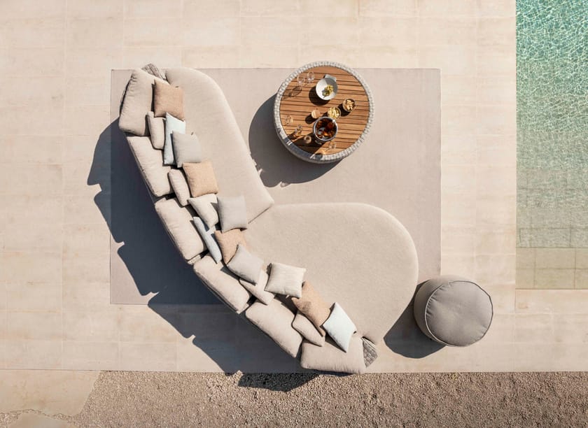 TONDO MODULAR ORGANIC SOFA ISLAND Modular rope garden sofa By Jardinico