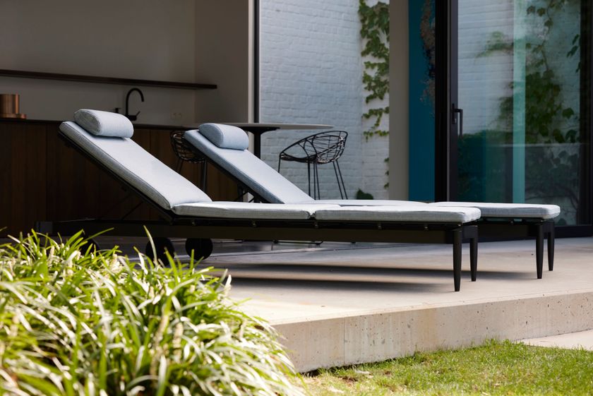 MARGUERITE Recliner sun lounger with castors By Joli | design Mathias ...