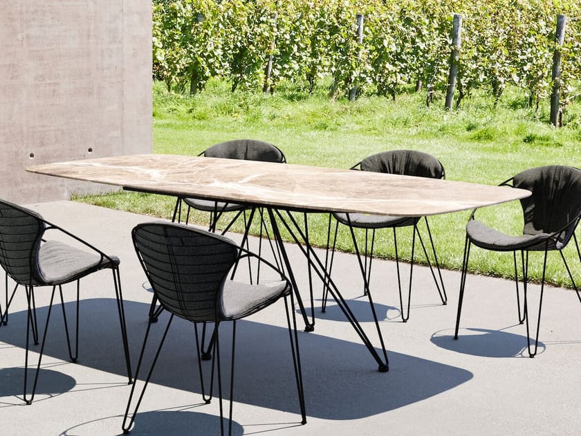 WIRE Barrel-shaped Xeramica table By Joli | design Mathias De Ferm