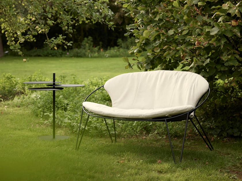 WIRE Stainless steel garden sofa By Joli | design Mathias De Ferm
