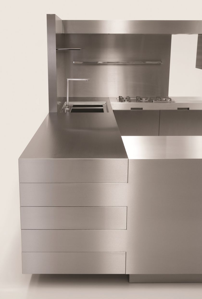 Stainless steel kitchen K02 npu evolution By Strato Cucine design Marco ...