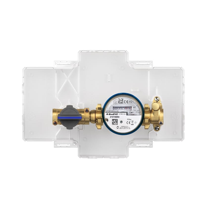Compact flush-mounting metering kit for domestic water K4CC E-READY By TECO