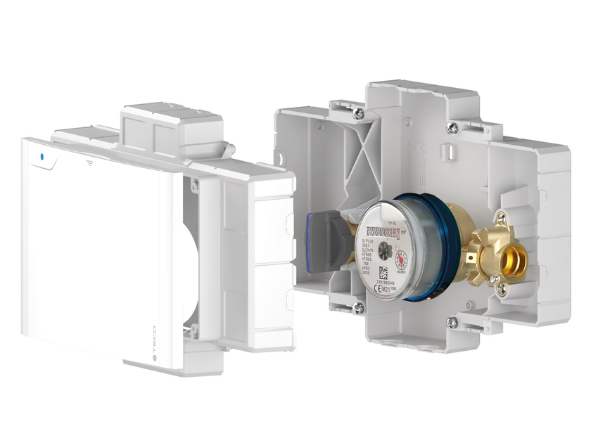 Compact flush-mounting metering kit for domestic water K4CC E-READY By TECO