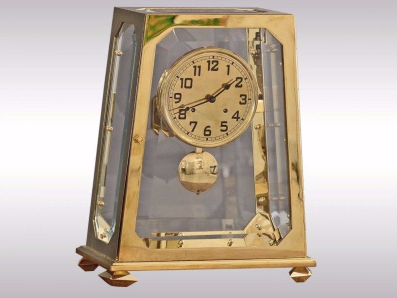 Table-top clock KAMINUHR By Woka Lamps Vienna design Adolf Loos