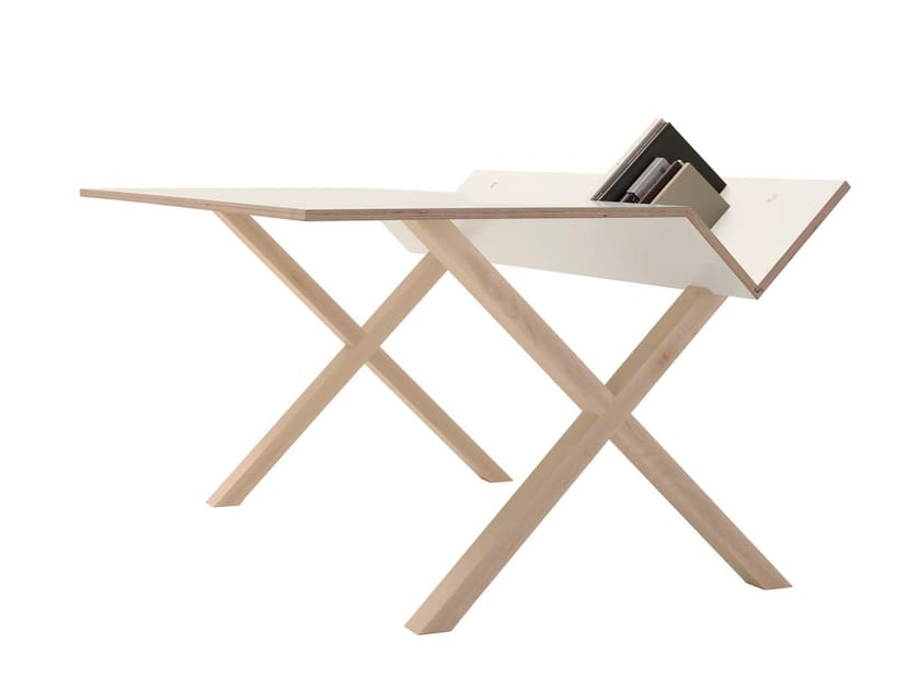 Rectangular multi-layer wood writing desk KANT By Nils Holger Moormann ...