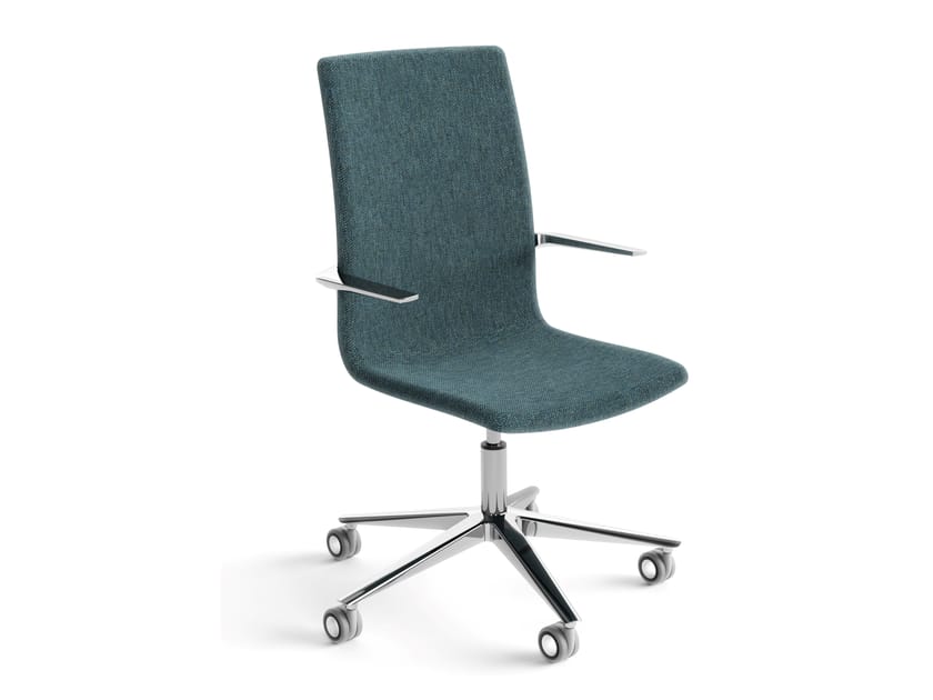 KAPPA | Medium back office chair Height-adjustable medium back fabric ...