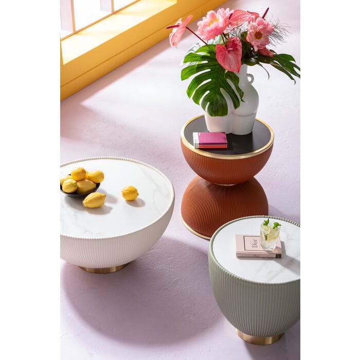 ENDLESS VEGAS Round composite material coffee table By KARE Design