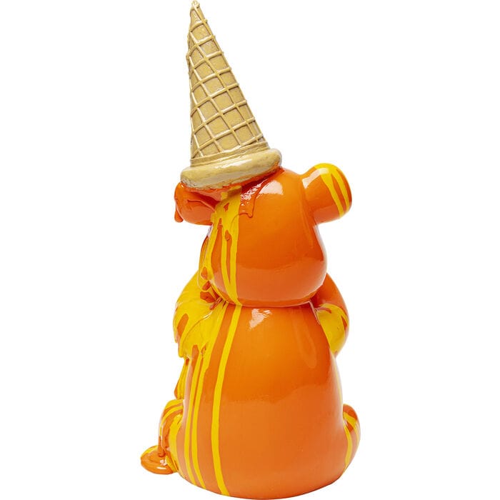SITTING GELATO BEAR Polyresin decorative object By KARE Design