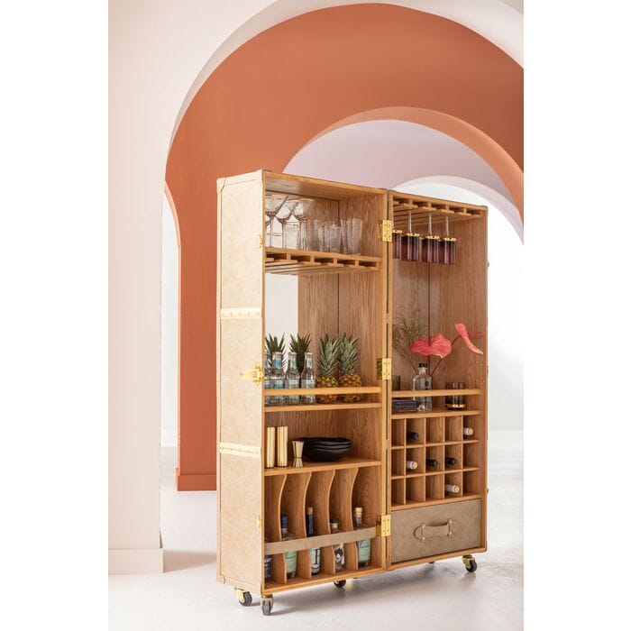 VENEZIA Mobile bar in MDF su ruote By KARE Design