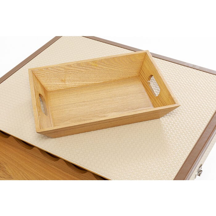 VENEZIA Low MDF coffee table with castors By KARE Design