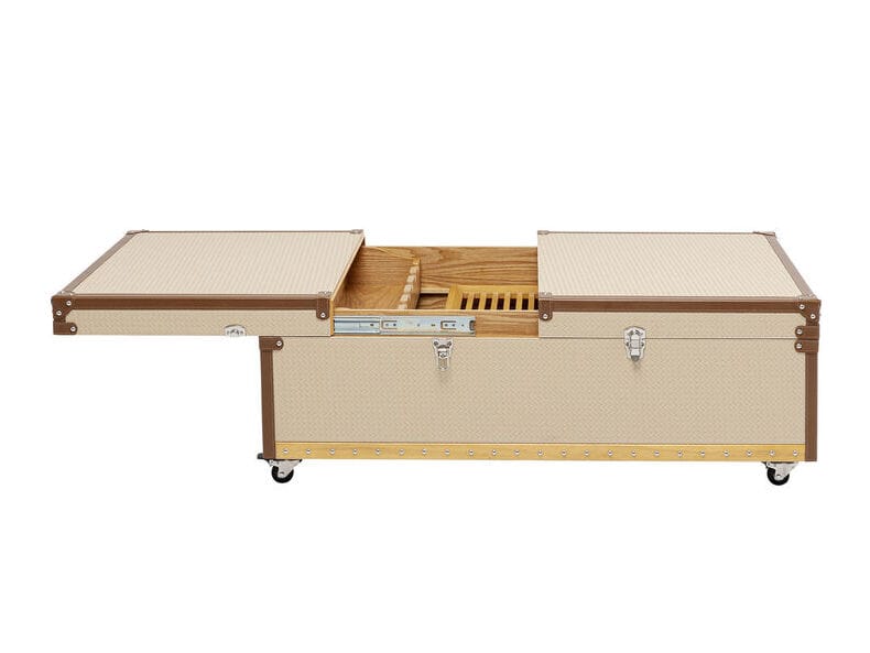 VENEZIA Low MDF coffee table with castors By KARE Design